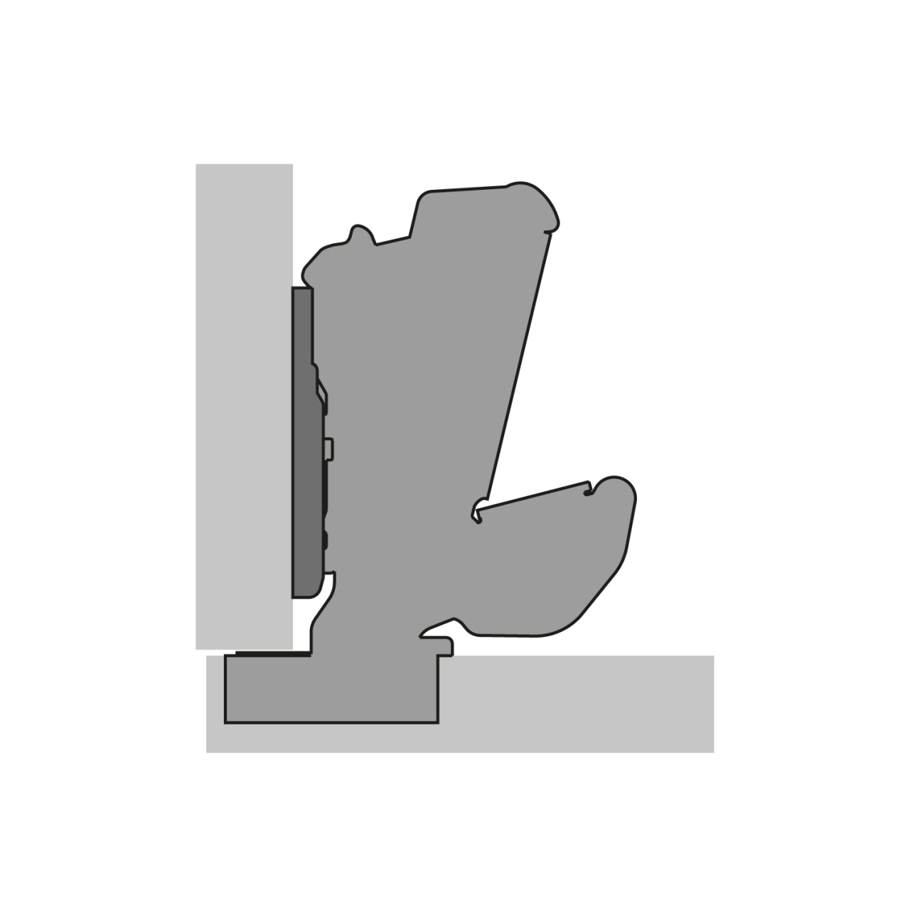 Петля Sensys 8657i, угол 165гр, чашка TH52 D35, накладная, B12,5 ...